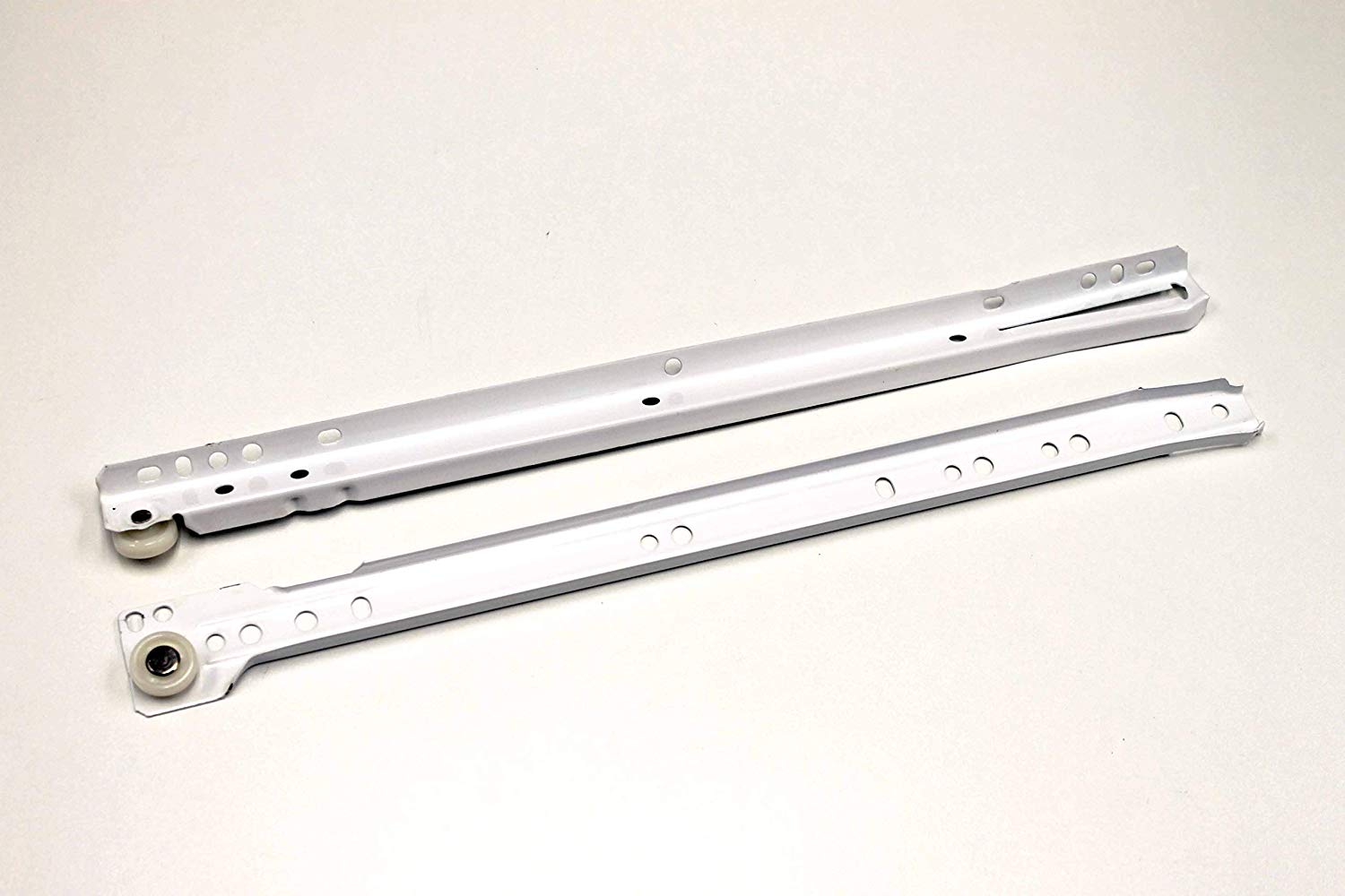 12″ Epoxy Self-Closing White Powder Side Mount Underside Drawer Slides ...